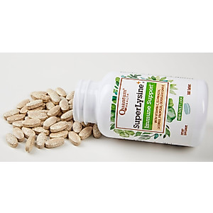Quantum Health Super Lysine+ / Advanced Formula Lysine+ Immune Support with Vitamin C, Echinacea, Licorice, Propolis, Odorless Garlic (180 Tablets), Packaging may vary