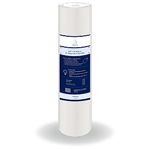 Hydraira 4-Pack 20 Micron 9.87” x 2.5” Sediment Water Filter Replacement Cartridge for Any Standard RO unit | Whole House RO System | Whole House Sediment Filtration CG9870020
