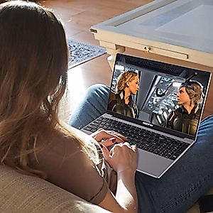 WOZIFAN 15.6 Inch Laptop Computer 6GB DDR4 256GB SSD 1920x1080 IPS Display Win 11 Laptop Celeron J4105 1.5Ghz(Up to 2.5Ghz) 4-Core Processor Notebook 2.4G+5G WiFi BT4.2 Adapter Wireless Mouse-Gray