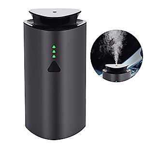 Hitish Car Diffuser, Waterless Car Diffuser Humidifier with Intelligent Induction Vibration & No Leakage Tech, Cordless Aromatherapy Essential Oil Diffuser Car Air Freshener for Car, Room, Office