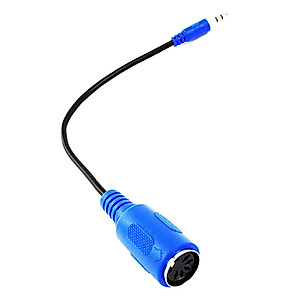 ZAWDIO - MIDI to 3.5mm Breakout Cable for - Akai, Korg, Line6, LittleBits - Midi Female to TRS 3.5mm Male - MPC Studio,Touch, MPX8, Electribe 2,SQ-1