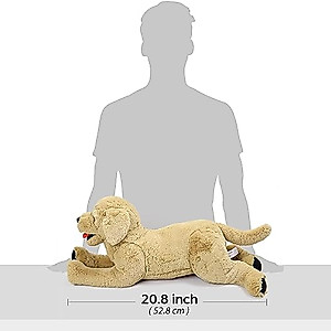 LotFancy Dog Stuffed Animals Plush, 21" Soft Cuddly Golden Retriever Plush Toys, Large Stuffed Dog, Puppy Dog Stuffed Animals, Mother's Day, Birthday, Easter Gift, for Kids, Pets, Girls