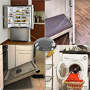 Neptten Door Stopper Wall Protector. 6 Pack. Refrigerator Door, Knobs Protective Guard. Reusable Clear Silicone Door Knob Protector. Door Knob Wall Shield. Self Adhesive Door Bumper. Rubber Door Stop