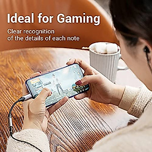 WPYYI USB C to 3.5mm Jack Earphone Type C to 3.5 Headphone AUX Adapter Audio Cable (Size : 0.1)