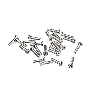 uxcell M1.2 x 5mm Phillips Screw Fastener Silver Tone for Laptop PC TV Fan Audio Switch 150pcs