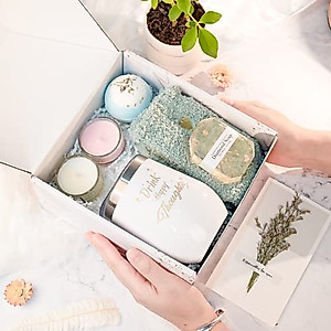 Birthday Gifts for Women, Happy Birthday Gifts Basket for Women, Relaxing Spa Gift Basket Set for Best Friends Female Women Sister Mom Wife Her Girlfriend Bestie Bff, Retirement Gifts for Coworker