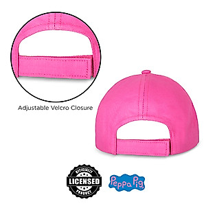 Hasbro Baby Girls Cap, Peppa Pig Adjustable Toddler Hat for Ages 2-4 Baseball Cap, Pink, 2-4T US