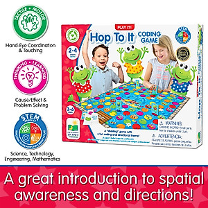 The Learning Journey: Play It! Game - Hop to It - Coding Game for Kids Ages 3 and Up - Award Winning Toys