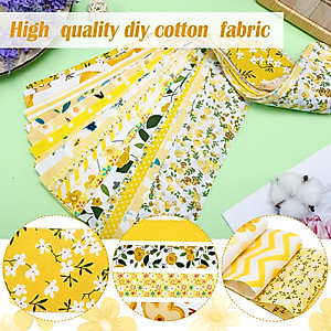 Ganeen 100 Pcs Cotton Fabric Patchwork Quilting Strips 2.56 Inch Precut Patchwork Roll Japanese Style Cotton Fabric Quilting Fabric Strips Craft for DIY Craft Sewing(Vibrant Floral)