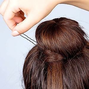 Swpeet 360 Pieces 2 Styles Hair Pins Kit, Including 216Pcs Bobby Pins and 144Pcs U Hair Pins Hair Clips with Storage Box for Girls and Women, Gold,Brown and Black