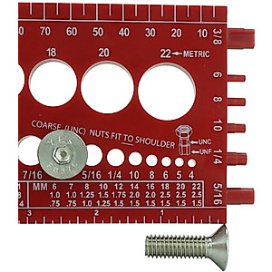 Stainless 3/8-16 x 1-1/4" (3/4" to 3" Available) Socket Flat Head Screws, Full Thread, Hex Drive, Stainless Steel 18-8, Coarse Thread (3/8-16 x 1-1/4")