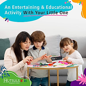 Hutsuls Kids Arts and Crafts Supplies - Toddler Craft Supplies & Materials - Preschool Craft Kits for Kids Ages 5-7 - Ultimate Crafting Kit for Children, Girls, Boys - Pipe Cleaners, PomPoms, Stickers