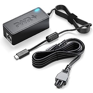 PWR+ USB-C Charger for Valve Steam Deck, ASUS ROG Ally, Lenovo Legion Go, AYANEO, GPD Win, Nintendo Switch Handheld Gaming System PC Game Console Charger Power Adapter - Extra Long Cord, UL Listed