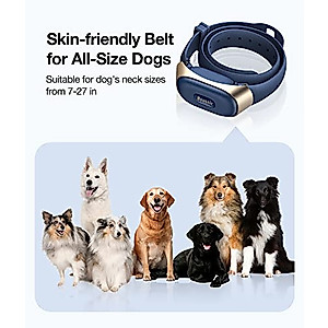 Bousnic Dog Training Collar - Shock Collar for Large Medium Dogs (15-140Lbs) with 2000ft Remote Waterproof Rechargeable E-Collar with Beep Vibration Safe Shock Modes, No Prongs No Shock for Optional