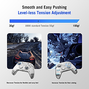 FLYDIGI APEX 4 Wireless PC Controller Forceflex Joystick Forceadapt Trigger 1000Hz Report Rate Full-Color LCD Display 1500mAh Battery Stereo Vibration PC/NS/TV/Android/Laptop