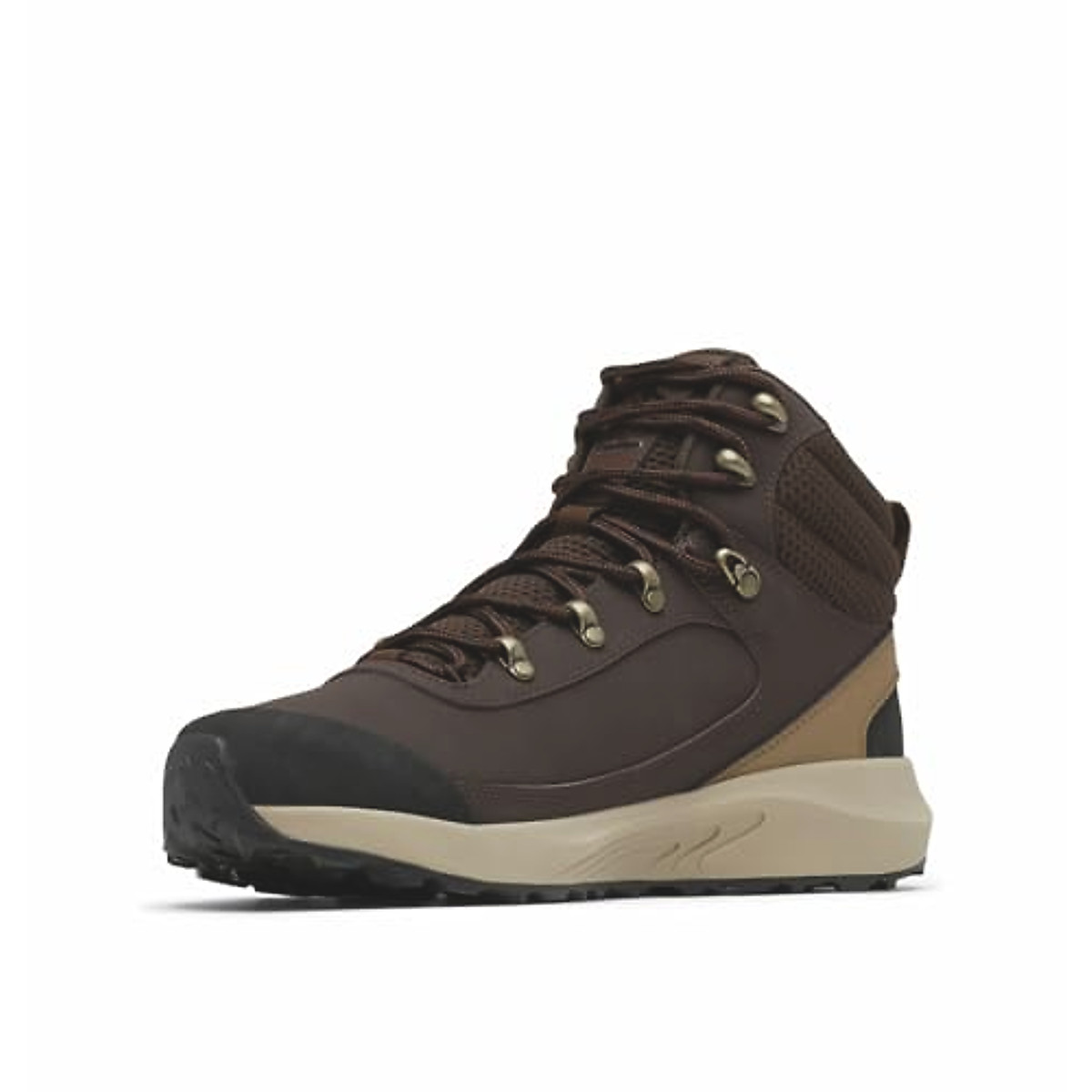 Columbia Men's Trailstorm Peak Mid Hiking Shoe, Cordovan/Black, 10