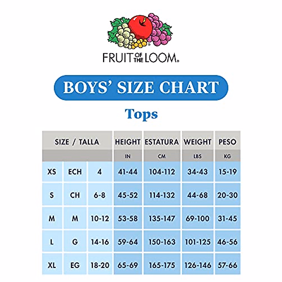 Fruit of the Loom boys Cotton White T Shirt Underwear, - 5 Pack White, X-Small US