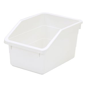 Quantum Storage K-NPB1076WT-5 5-Pack All-Purpose Nesting Bin, 6" Height, 7.25" Width, 10.5" Length, White