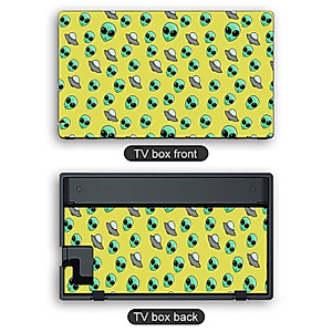 Aliens and Spaceships Stickers Full Wrap Decal Skin Faceplate Protective Stickers Compatible for Nintendo Switch for Switch