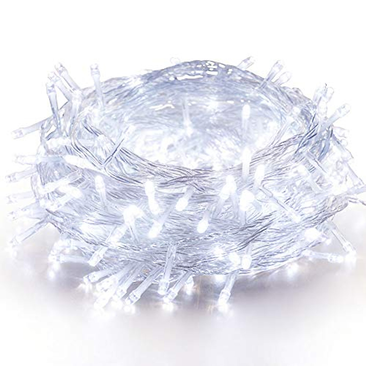 Christmas LED String Light Fairy Twinkle with 8 Flash Changing Modes,200 LED 66ft/20M Waterproof Decorative Lights for Kid's Bedroom, Wedding, Chirstmas Tree, Festival Party, Garden, Patio (White)