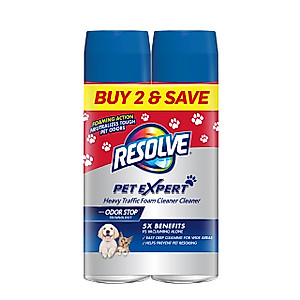 Resolve Pet High Traffic Carpet Foam, 22 oz, Cleans Freshens Softens & Removes Stains