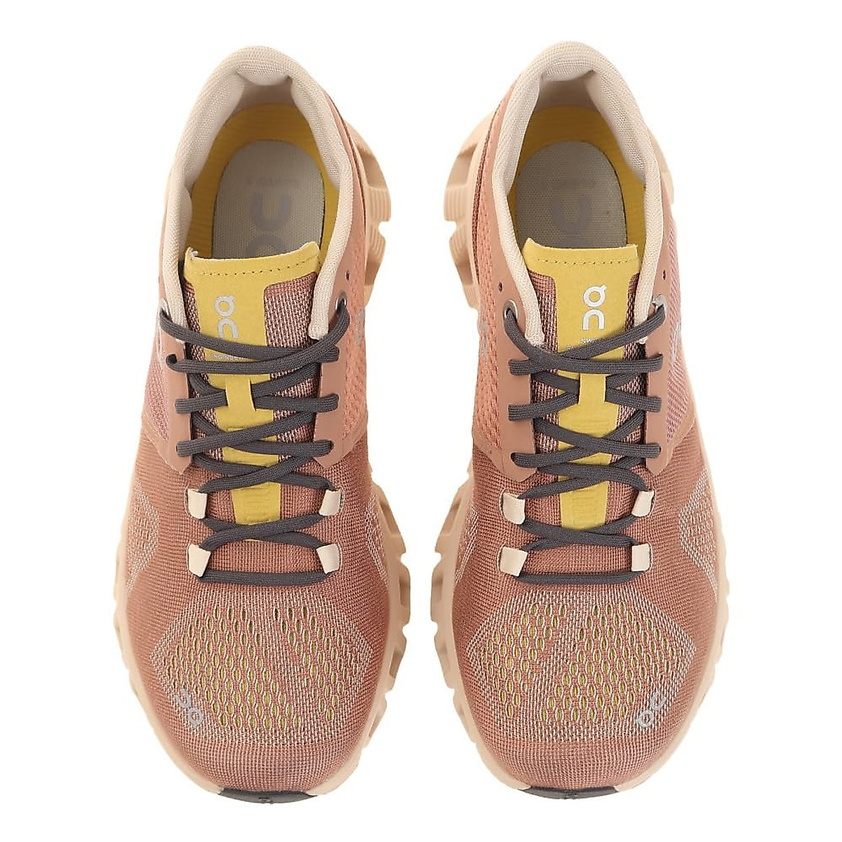ON Running Womens Cloud X Textile Synthetic Mocha Sand Trainers 6 US