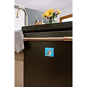 Dog Butt Funny Clean Dirty Dishwasher Magnet, Reversible Dish Washer Refrigerator Sign, Funny Corgi Butt, Double Sided Strong Kitchen Flip Indicator, Bonus Universal Magnetic Plate, Animal Magnet