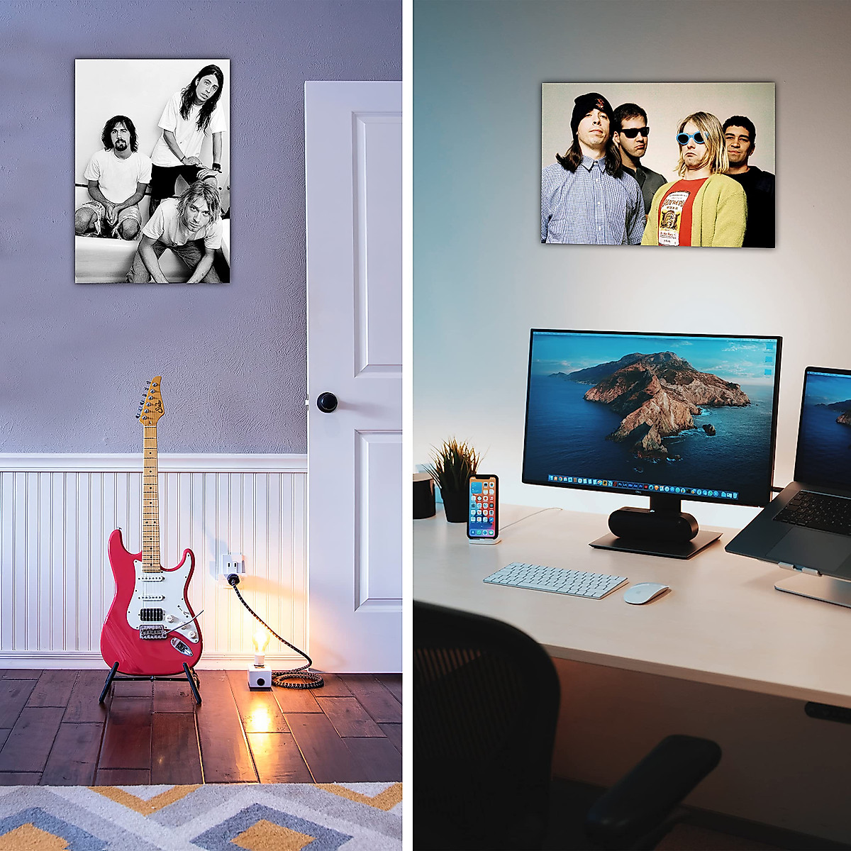 Babymiu Music Rock Decor Wall Poster 8-Pack 11.5" x 16.5",Music Band Merch Party Unframed Version HD Printing Poster for Room Club Wall Art Decor