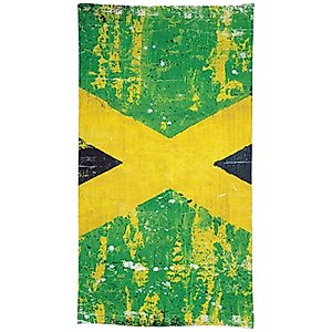 Retro Jamaica Flag Table Cloth Cover Linen Tablecloths Printed Fabric for Dinner Kitchen Party Holiday Decetotive