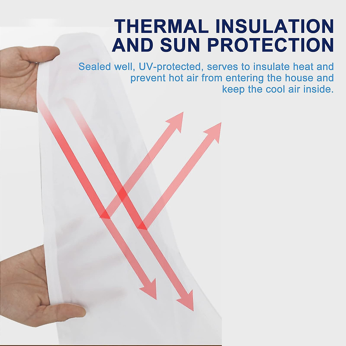 Tomato Man Portable Air Conditioner Window Seal Kit, Air Conditioner Window Ventilation Kit with 5.9" Air Conditioner Vent Hose for Air Conditioner Flush Windows (158IN)