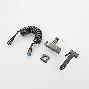 NBAAYIK Handheld Bidet Sprayer for Toilet,Bidet Sprayer Kit,Toilet Sprayer Bidet,Bidet Sprayer for Toilet from Sink,Full Copper Toilet Spray Partner High Pressure Flushing,White (Brushed G