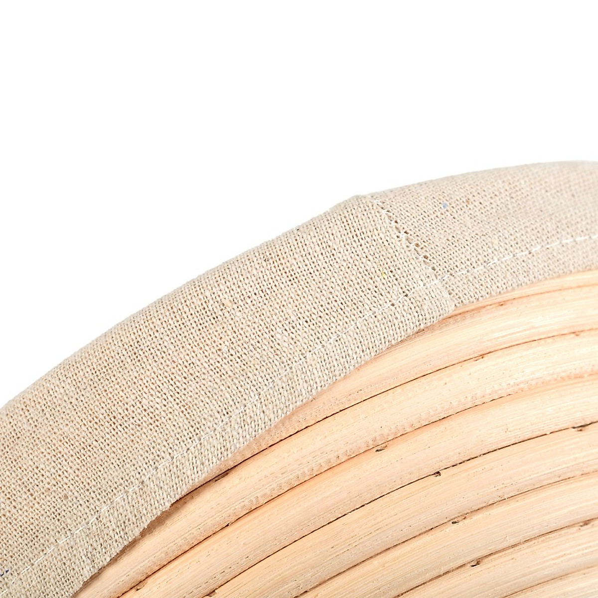 9 Inch Round Banneton Bread Proofing Basket with Bakers Couche Proofing Flax Cloth 2 Pcs Set