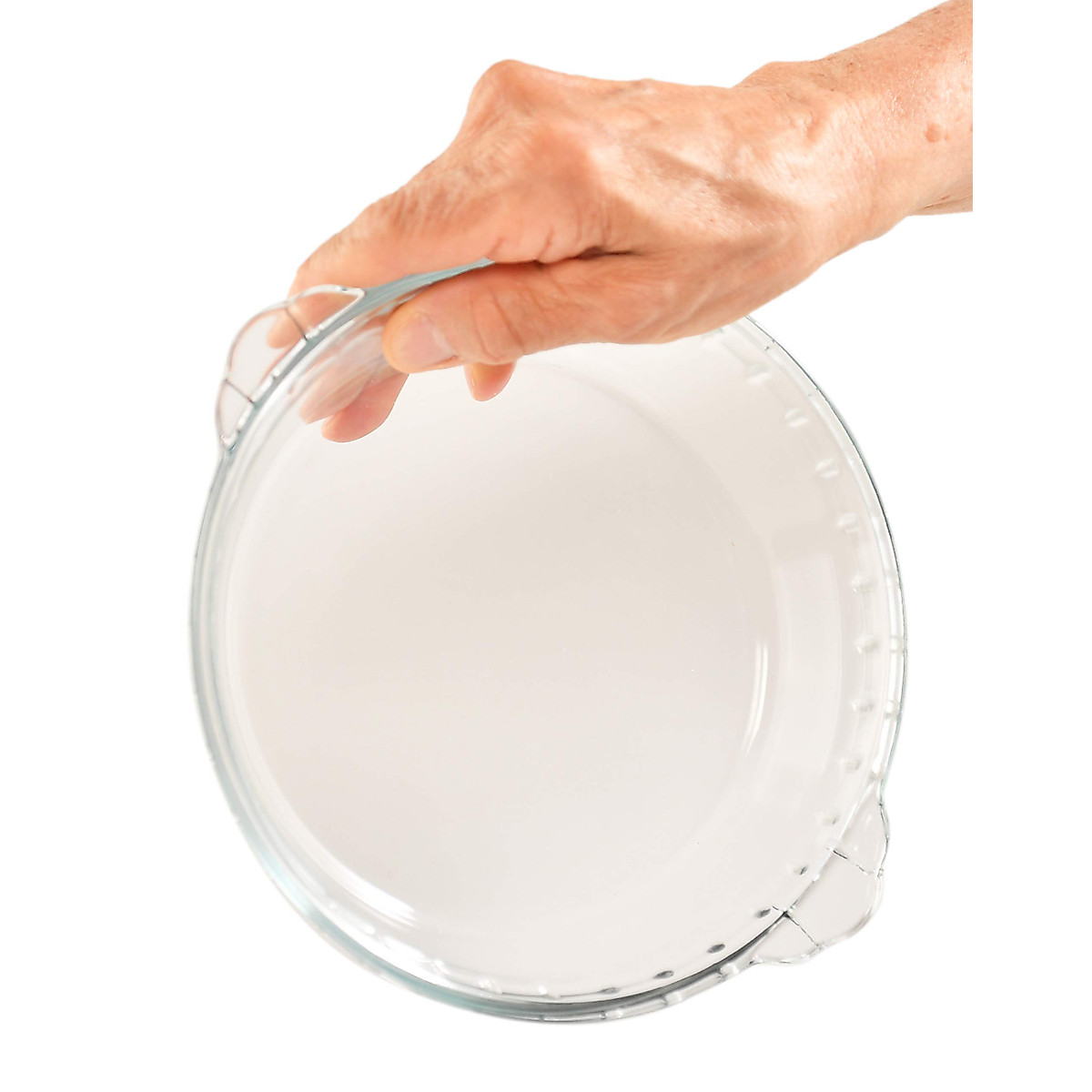 Home-X Pie Bakeware Set of 2, Glass Baking Accessories, 7” Dessert Pie Plates