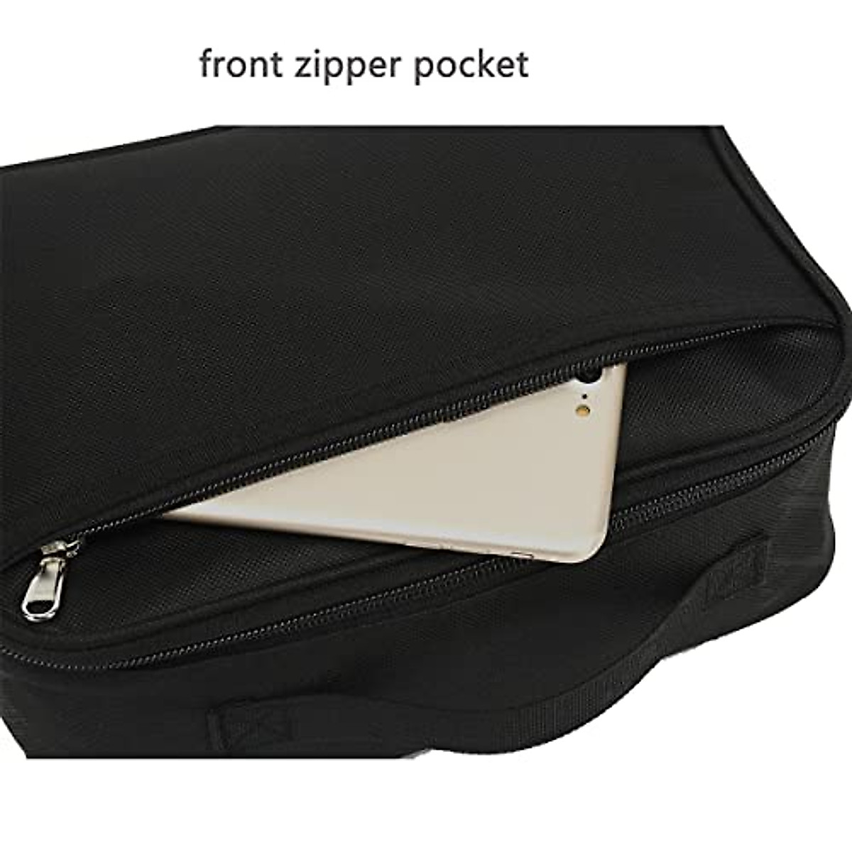 FlowFly Kids Lunch box Insulated Soft Bag Mini Cooler Back to School Thermal Meal Tote Kit for Girls, Boys, Black