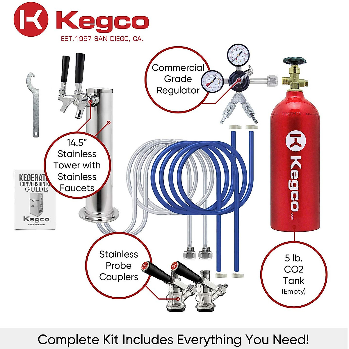 Kegco HBK199S-2 Keg Dispenser