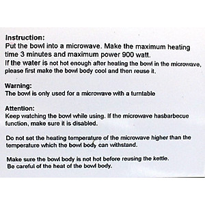 Dependable Industries inc. Essentials Microwave Soup and Stew Maker Microwave Bowl with Spout and Splash Cover Cook Meals In Minutes Rice Pasta Cereal Oats and More 1.2L