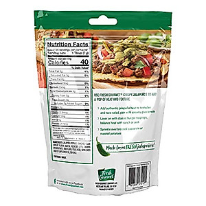 Fresh Gourmet Crispy Lightly Salted Jalapenos | Low Carb | Crunchy Snack and Salad Topper | 3.5 Ounce, Pack of 6