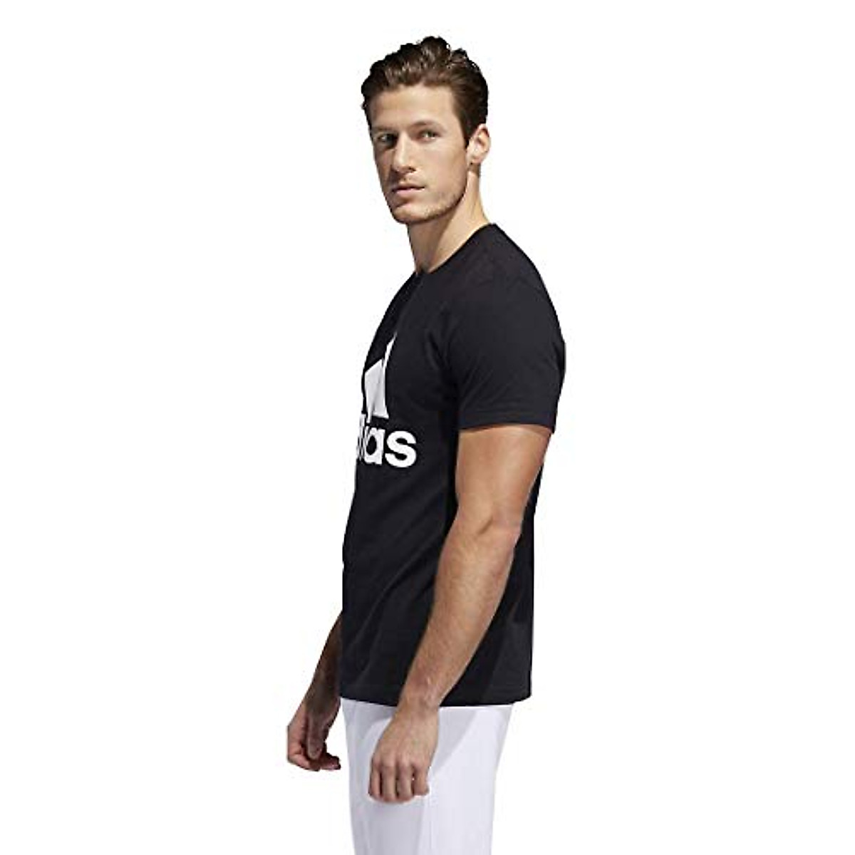 adidas Men's Badge of Sport Tee, Black/White, X-Large