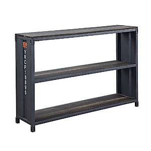 Acme Furniture Cargo Bookshelf, Weathered Oak & Gunmetal Finish