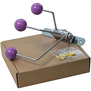 ImyHok Decorative Wall Hook Swivel Metal Coat Rack with Wood Decor Balls Cute Foldable Storage Hooks for Hanging Towel Girls Hair Ring Kids Hats Bags in Bathroom Bedroom, Wall Mounted,Purple