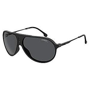 Carrera Women's Hot65 Pilot Sunglasses, Black/Polarized Gray, 63mm, 11mm