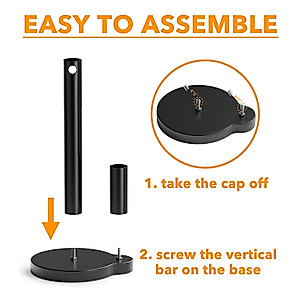 SpaceAid SprayNeat Paper Towel Holder with Spray Bottle, Countertop Paper Towels Dispenser Stand with Sprayer Inside Center, Under Cabinet Papertowels Roller for Kitchen (Black)