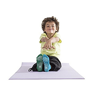 Gaiam Kids Yoga Socks (Pack of 2), Green/Blue