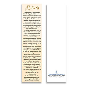 Bible Verse Psalm 91 Christian Bookmarks, Christian Bookmark, Page Marker divider, Christian Gifts for Men Woman Father Mother Faith Hope Encouragement (Pack of 12)
