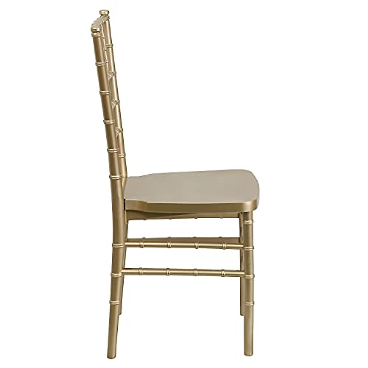 Flash Furniture 2 Pack HERCULES PREMIUM Series Gold Resin Stacking Chiavari Chair