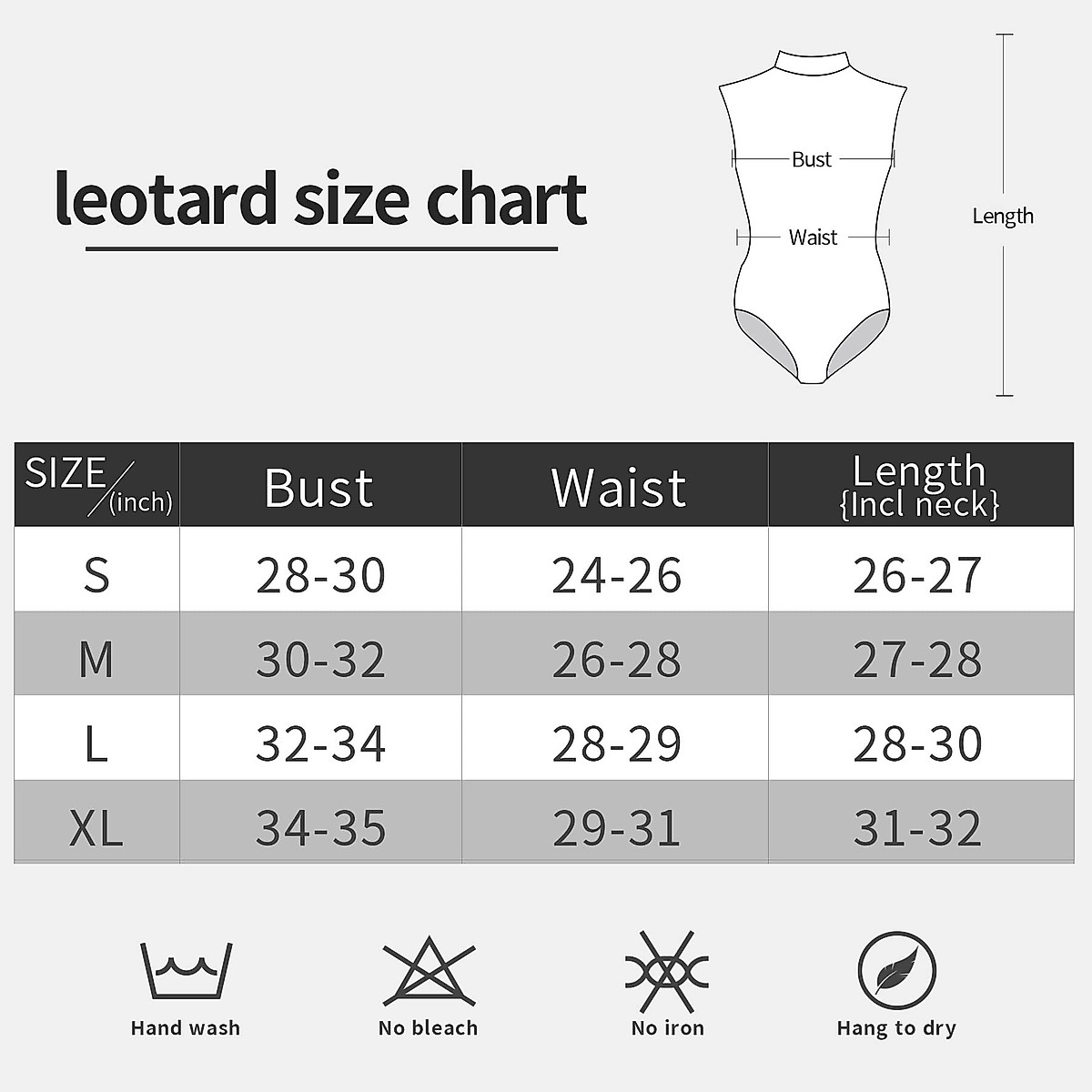 BAKPH Women's Turtleneck Dance Ballet Leotard With Durable Lace,Water-drop Hollow Back(W7030-06-S)