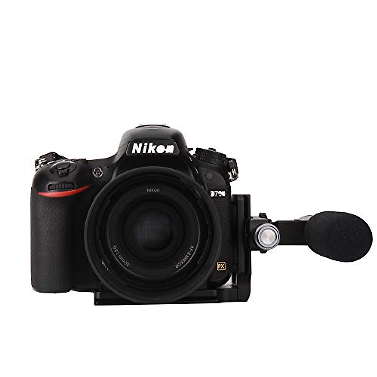 Universal Aluminum Arca Swiss Clamp with Hot Shoe Mount Adapter and 1/4" Screw for Professional Camera L Bracket Quick Release L Plate