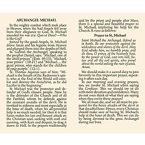 St. Michael Medal with Holy Card Bronze