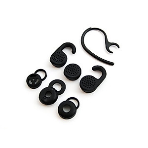 Fit Kit Compatible with Jabra Extreme 2 Headset Wireless Device b: Replacement Earloop Earhook Eartips Eargels