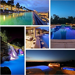 XIUBE SPA LED Light Bulb for In-ground SPA Underwater Swimming Pool RGB Color PAR20 LED Light Bulb E26 Base Replacement for Light Fixtures Remote Switch Control, 12V-12W-RGB LED SPA Light, 12V RGB